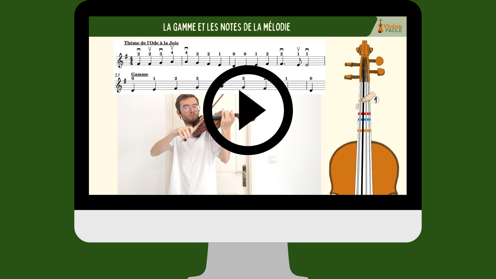 Toutes les parties du violon : schéma et explications